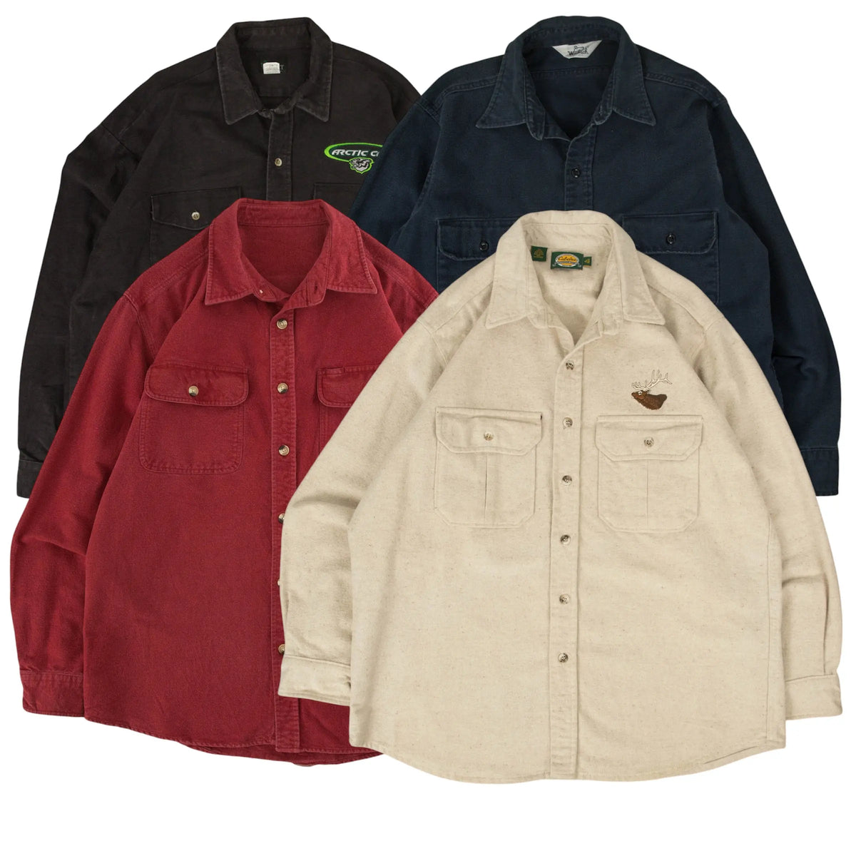 Vintage Heavy Cotton Shirts - Thrift Vintage Wholesale