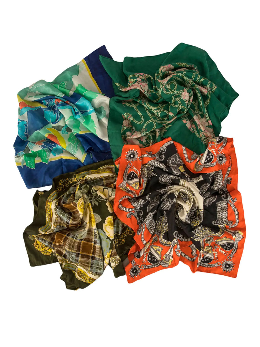 Vintage Silk Scarves - Thrift Vintage Wholesale